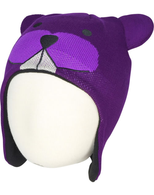 Color Kids knitted hat REAVER MINI dark purple shop online at Papiton.