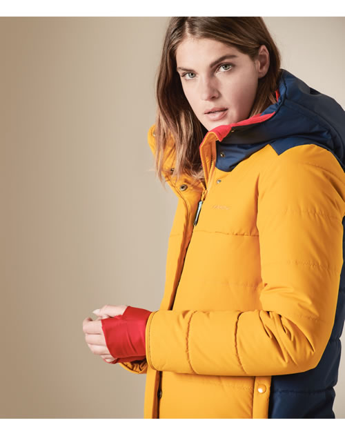 Finside Winterjacket REKI HUSKY golden yellow/navy