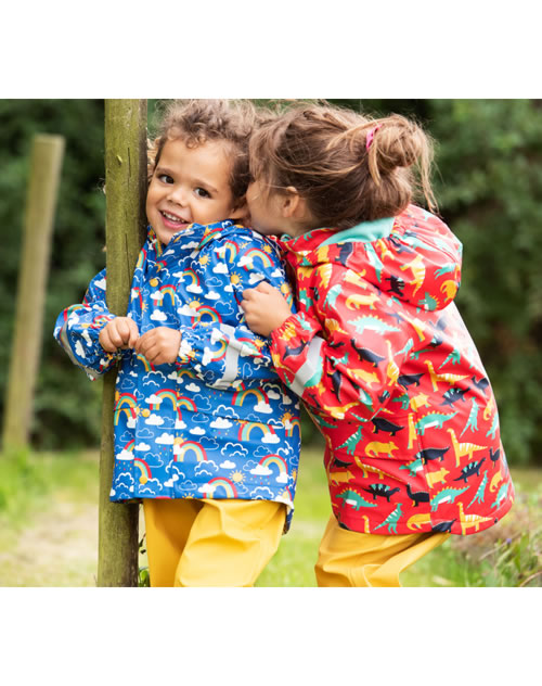 Frugi Regenjacke PUDDLE BUSTER RECYCLED red jurassic coast kaufen ...