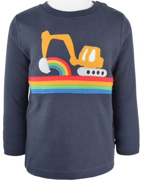 Frugi T-Shirt Langarm ADVENTURE APPLIQUE TOP indigo digger kaufen ...