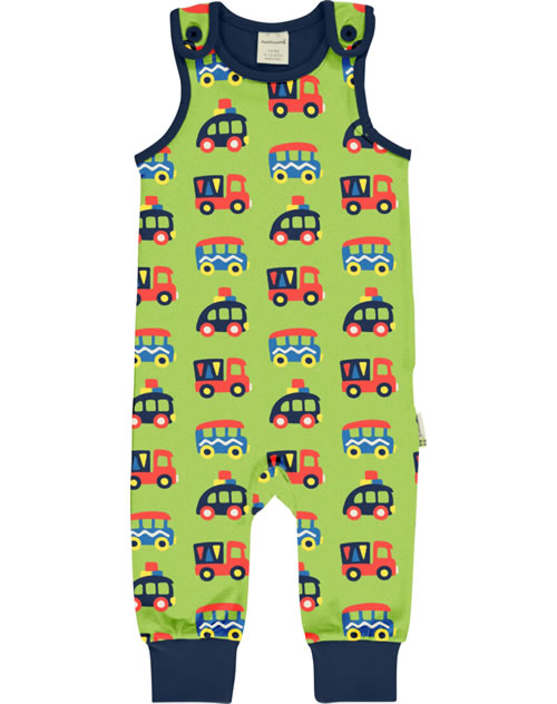 Maxomorra Strampler BUNTE AUTOS grün/blau GOTS kaufen | papiton.de