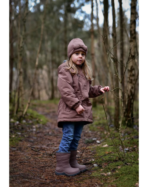 Mikk-Line Mädchen-Winterjacke mit Kapuze nutmeg kaufen | papiton.de