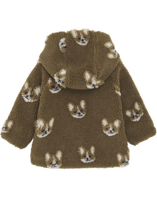 Minymo Teddy-Jacke mit Aufdruck - Sepia kaufen | papiton.de