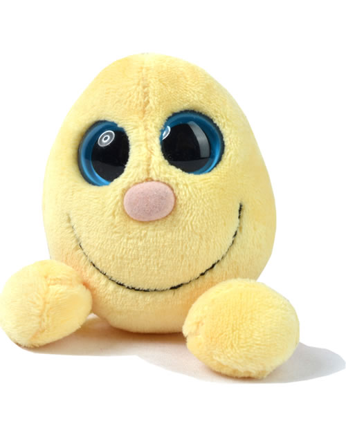 Nici key ring plush Crazy Egg yellow shop online at Papiton.