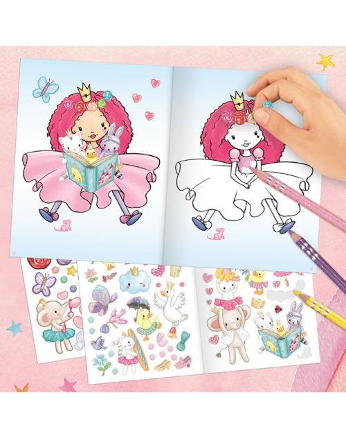 Princess Mimi painting book with sticker Unicorn shop online at Papiton.