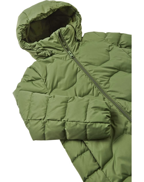 Reima Daunen-Mantel mit Kapuze Steppstruktur LOIMAA khaki green kaufen ...