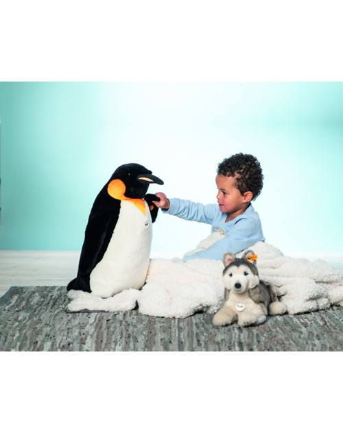 Steiff Husky Bernie 33 cm grau/weiß liegend 067891 kaufen | papiton.de