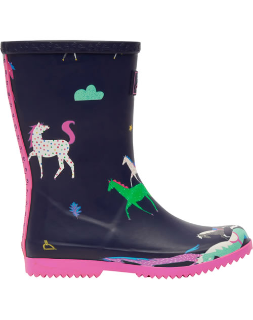 Tom Joule Gummistiefel JNR ROLL UP WELLY navy horses kaufen | papiton.de