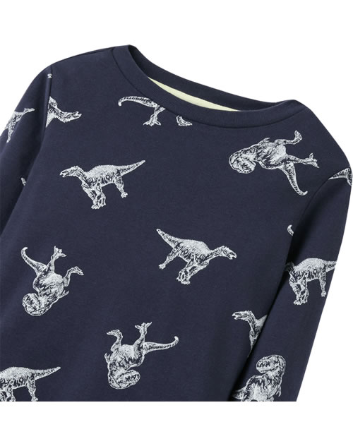 Tom Joule Schlafanzug Pyjama Glow in the dark DINO SNOOZE navy kaufen ...