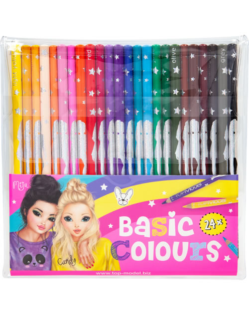TOPModel Buntstift-Set Basic Colours 24 Grundfarben Miju und Candy 6710 ...