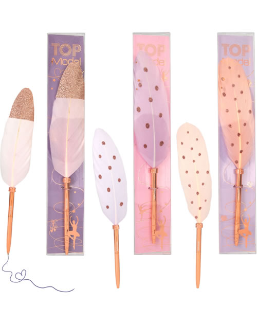 TOPModel Ball pen with feather 12195 shop online at Papiton.