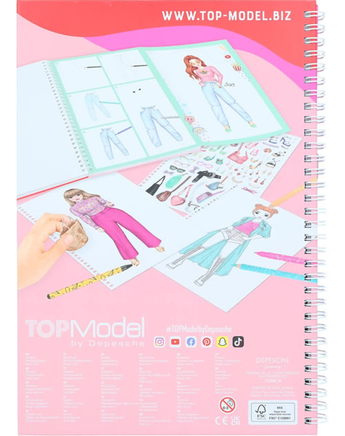 TOPModel coloring book set 11389/B shop online at Papiton.