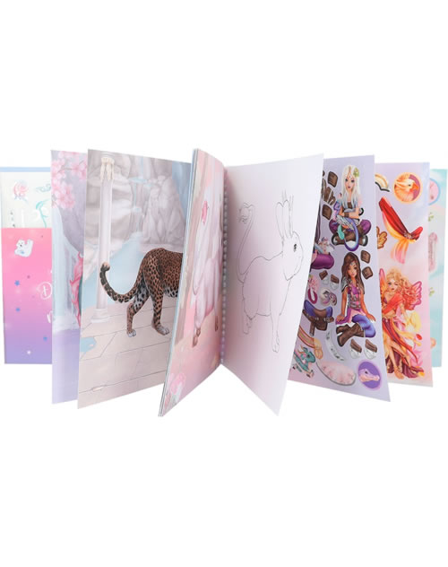 TOPModel Malbuch- und Stickerbuch Create your Fantasy Friends 12072 ...