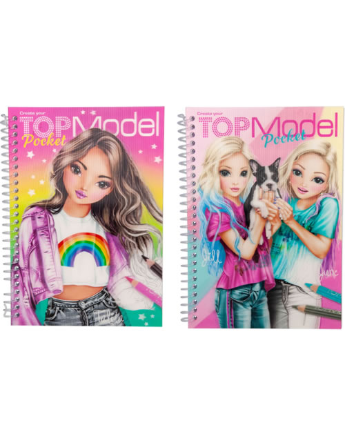 TOPModel Pocket Colouring Book With 3D Cover Talita / Jill + June