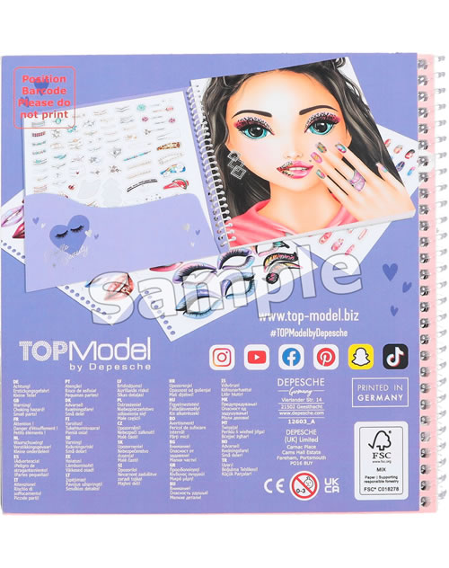 TOPModel Stickerbuch Dress me up Face BEAUTY GIRL 12603/A kaufen ...