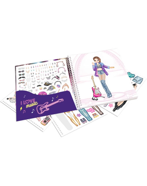 TOPModel sticker book Dress me up Fantasy Model Popstar 11452 shop ...