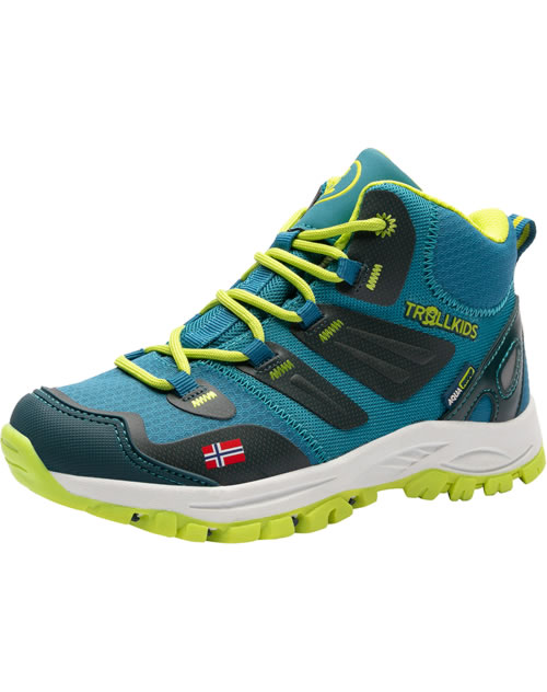 Trollkids Wanderschuhe KIDS RONDANE HIKER MID petrol/lime kaufen ...