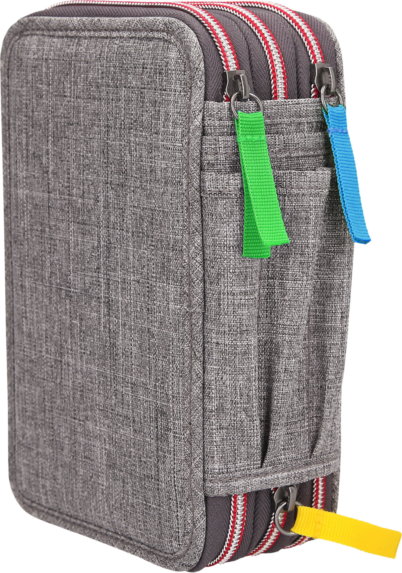 DINO WORLD Federtasche mit drei Fächern gefüllt mit Streichpailletten ...