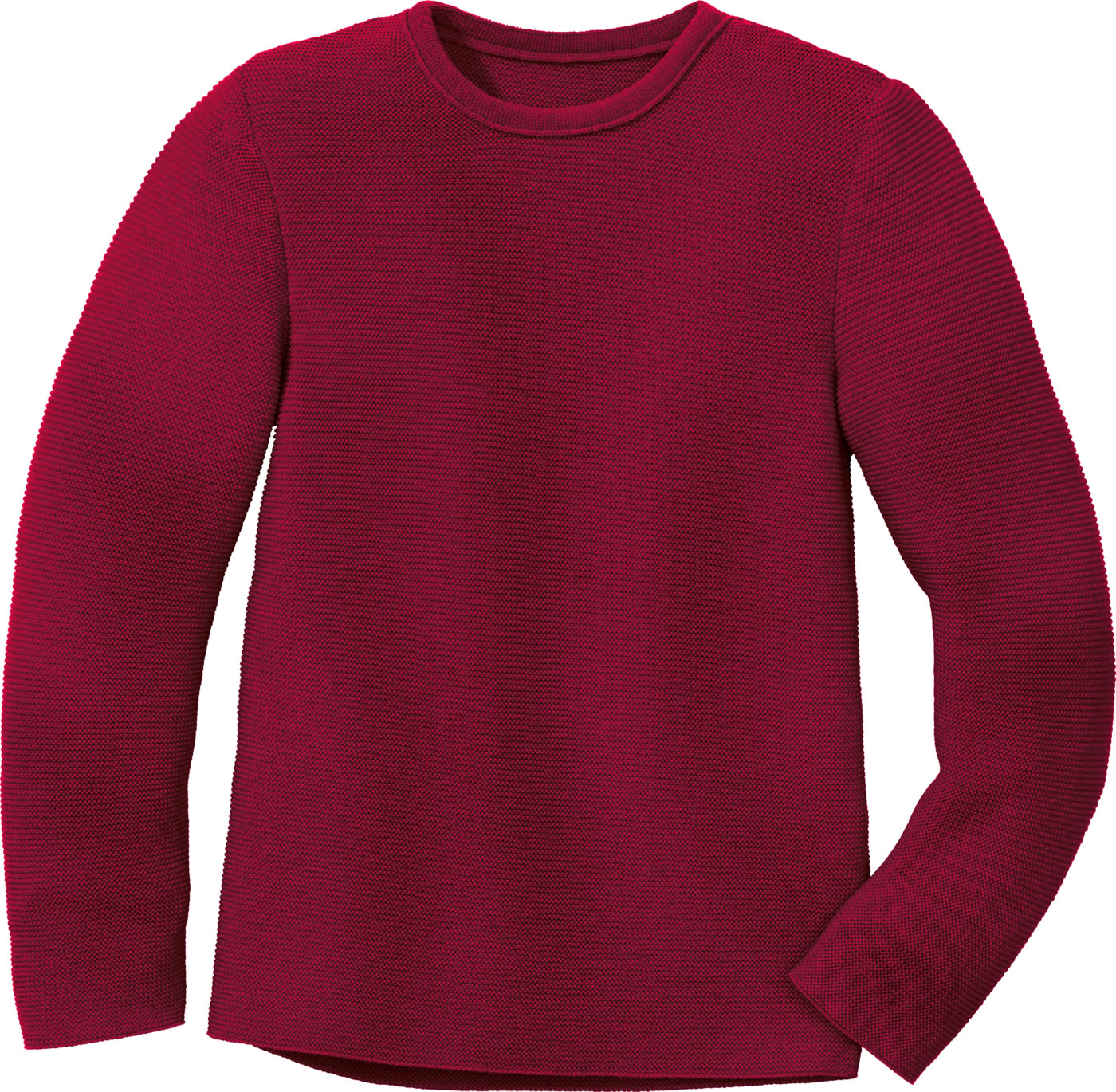 Disana Linksstrick-Pullover Schurwolle GOTS bordeaux kaufen | papiton.de