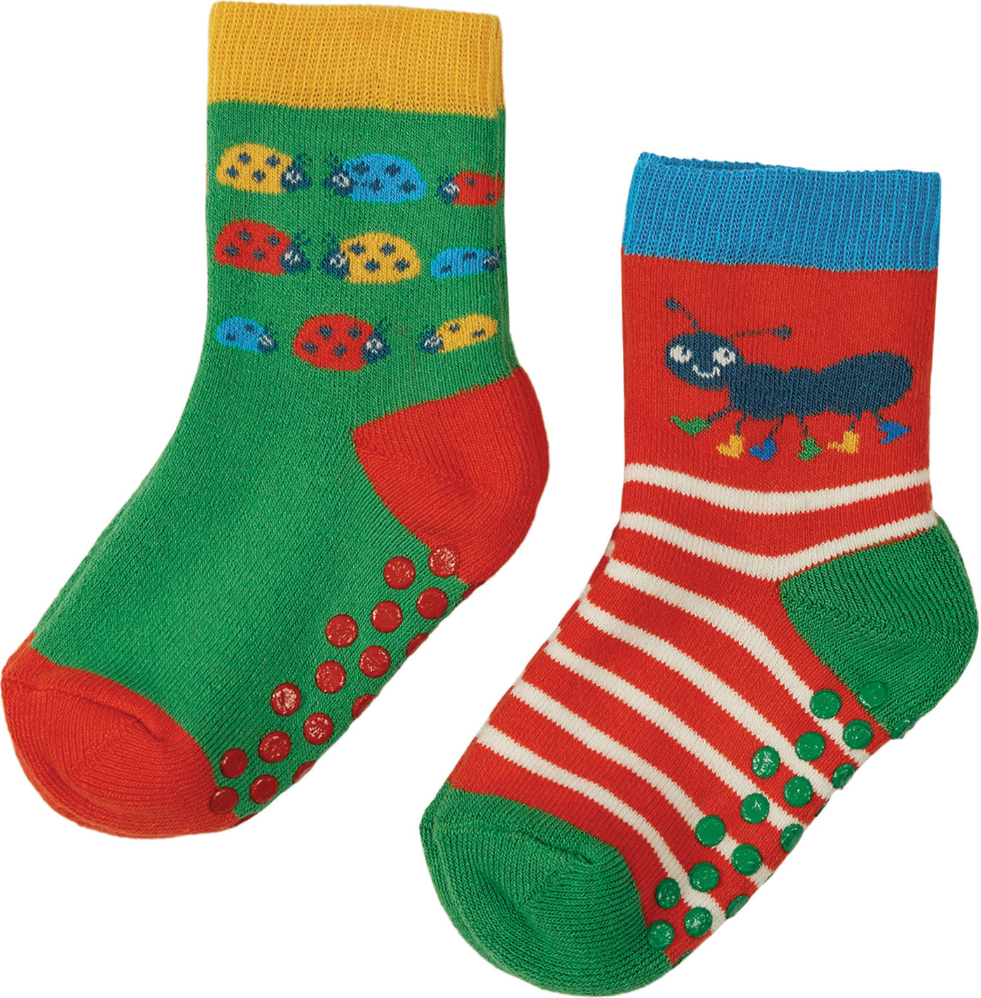 Frugi ABS-Stopper Socken 2er Set GRIPPY ladybird kaufen | papiton.de