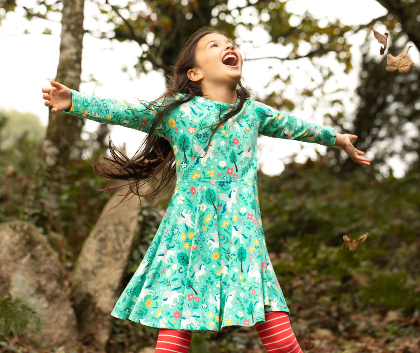 Frugi Spring Skater Dress Langarm SOFIA pegasus flight kaufen | papiton.de