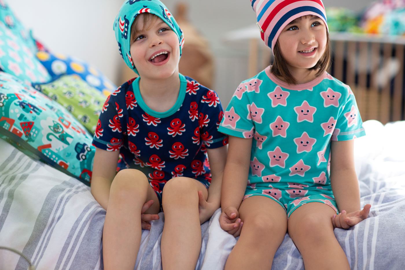 Maxomorra Pyjama kurz STARFISH türkis/rosa kaufen | papiton.de