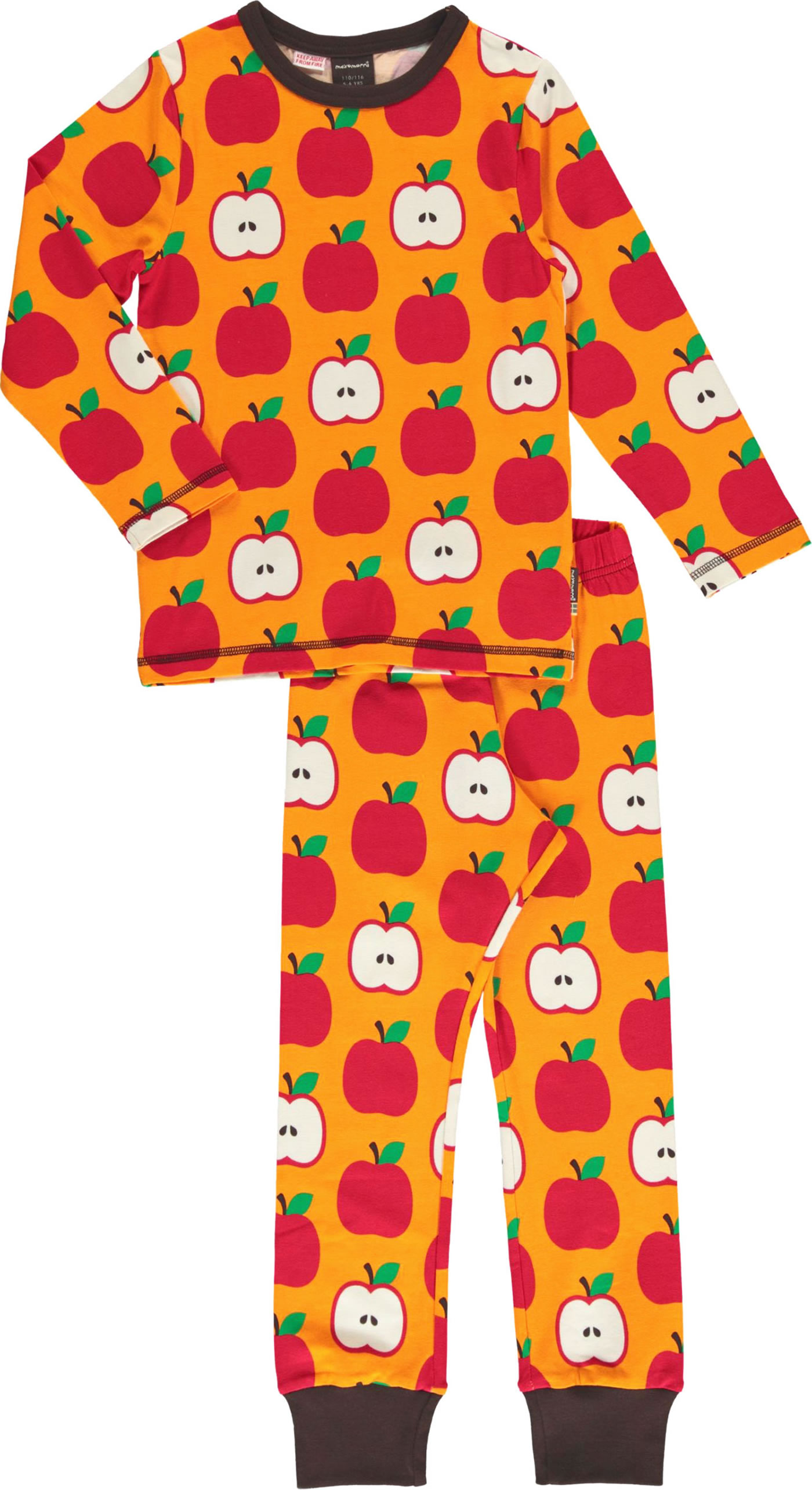 Maxomorra Pyjama lang CLASSIC APPLE orange kaufen | papiton.de