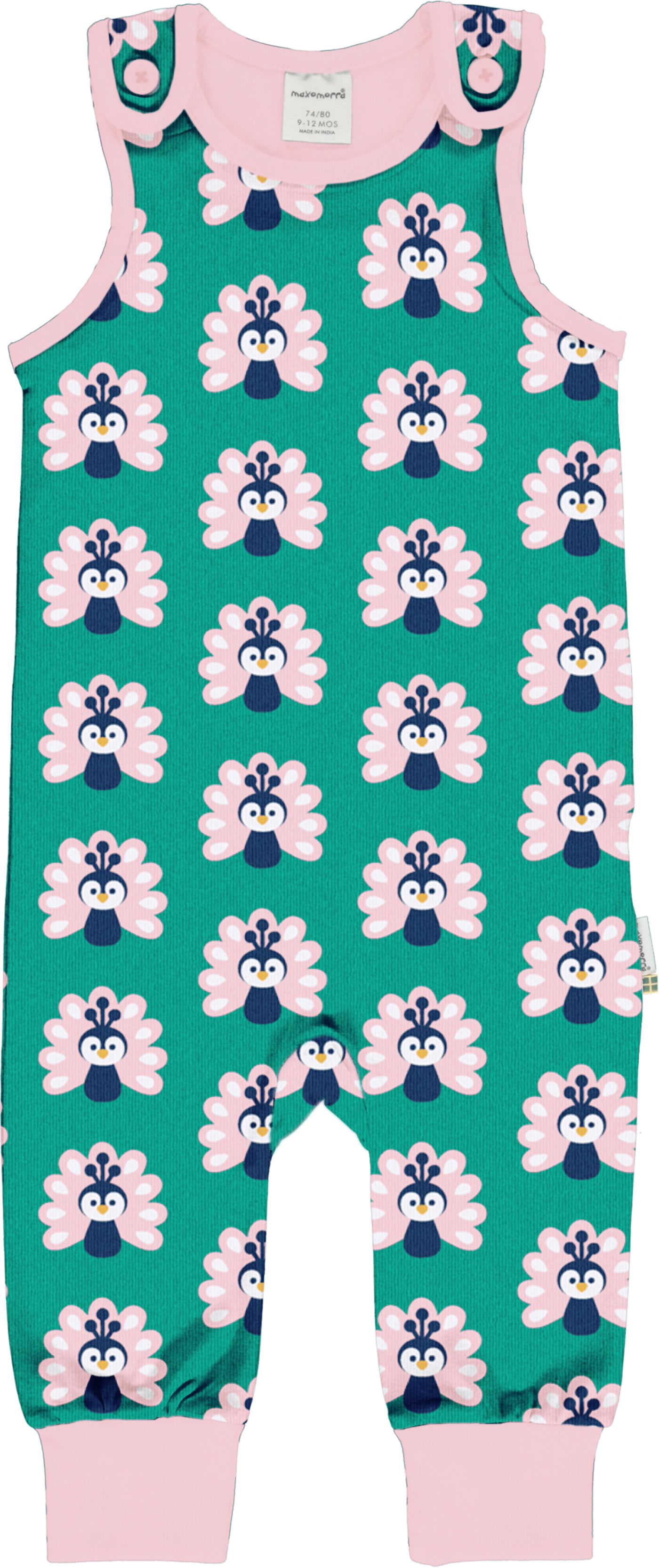 Maxomorra Playsuit PEACOCK green/pink shop online at Papiton.