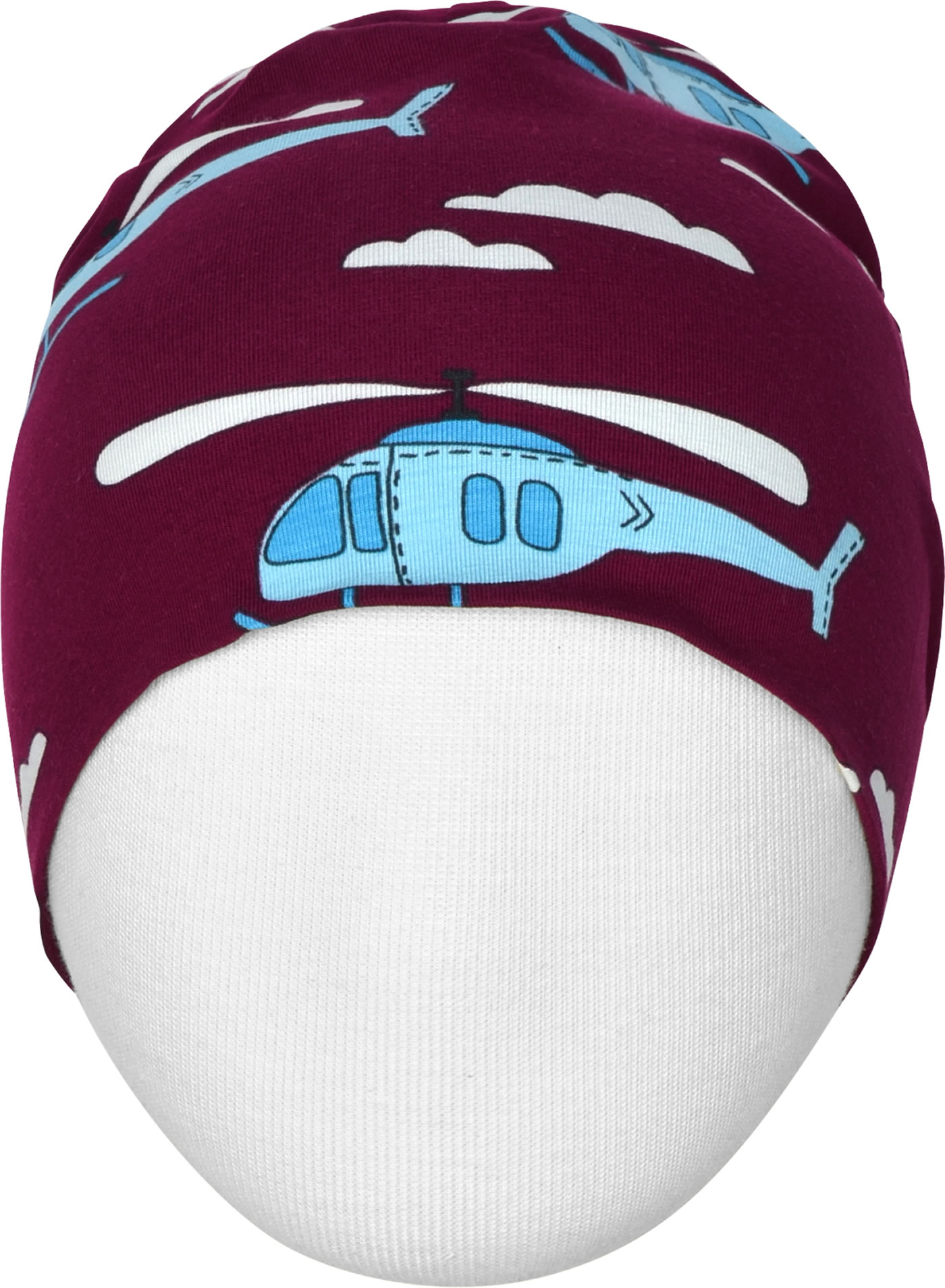 Meyadey Hat Beanie HELICOPTER SKY bordeaux shop online at Papiton.