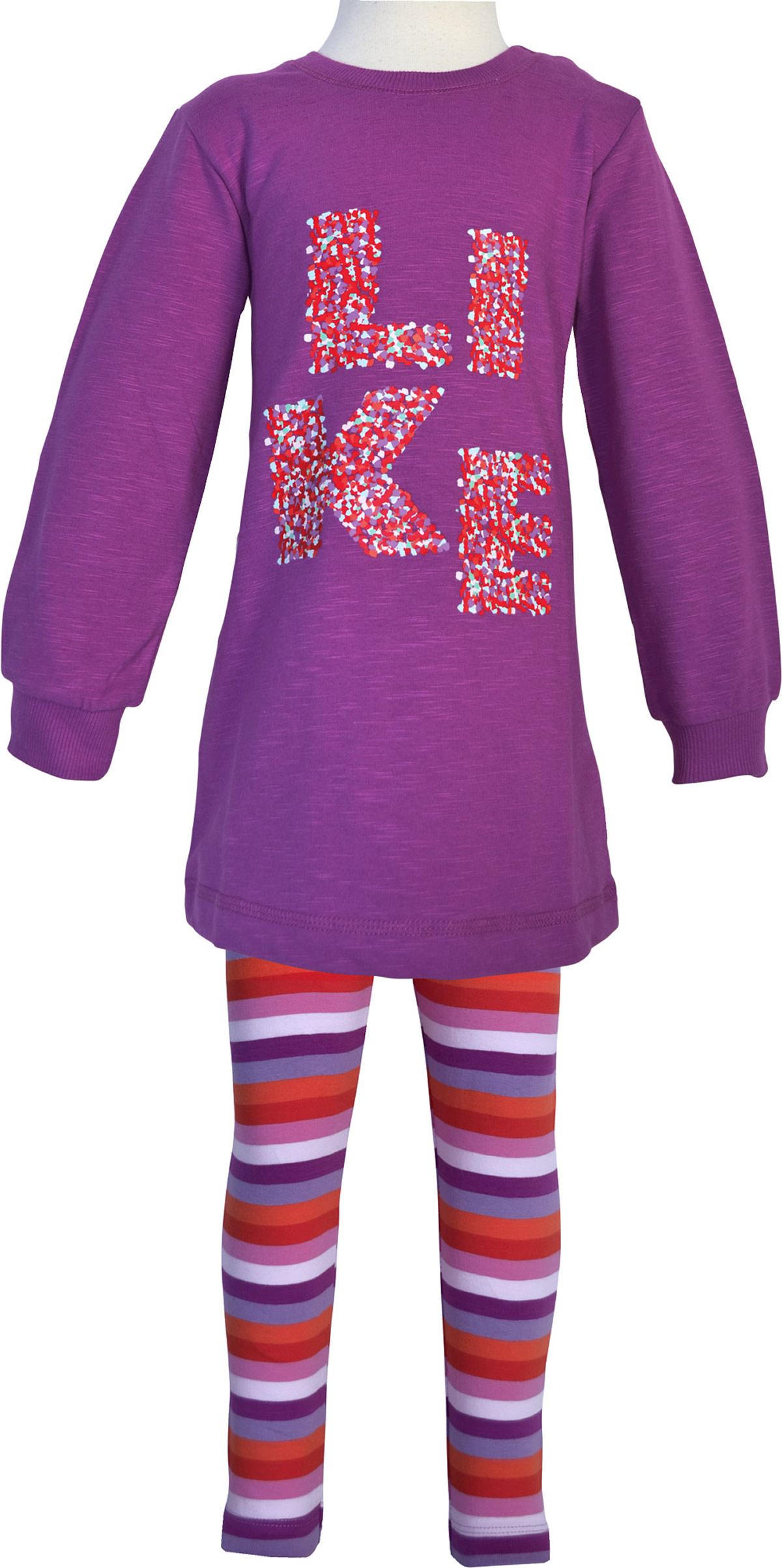 Minymo Dress RONJA 12 fuchsia melange shop online at Papiton.