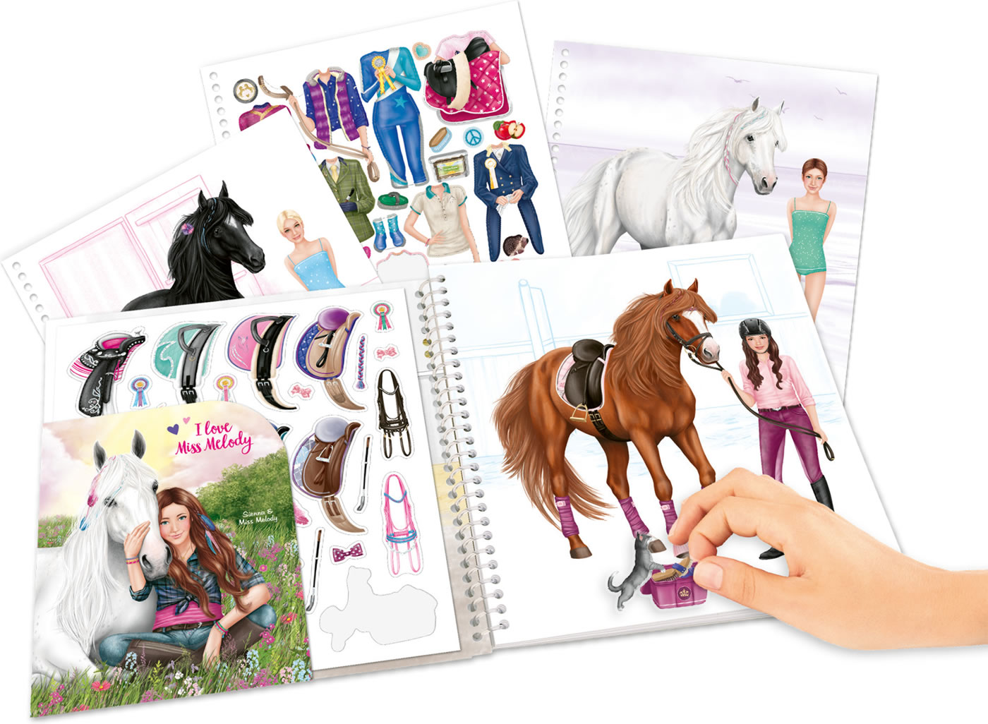 Miss Melody Stickerbuch Dress me up Jella & Sienna kaufen | papiton.de