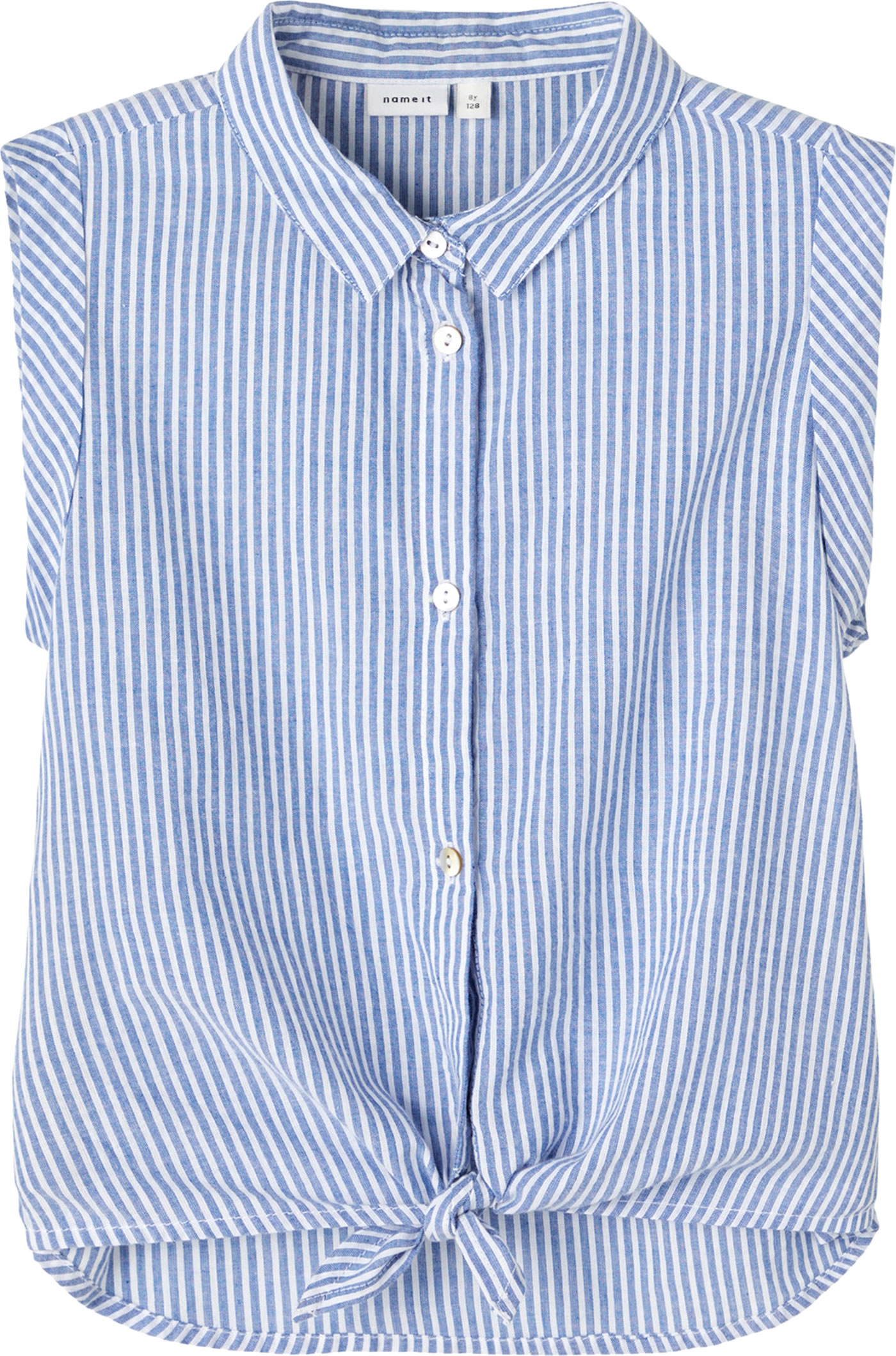 name it Bluse zum Knoten Kurzarm NKFFEMMA dusty blue kaufen | papiton.de