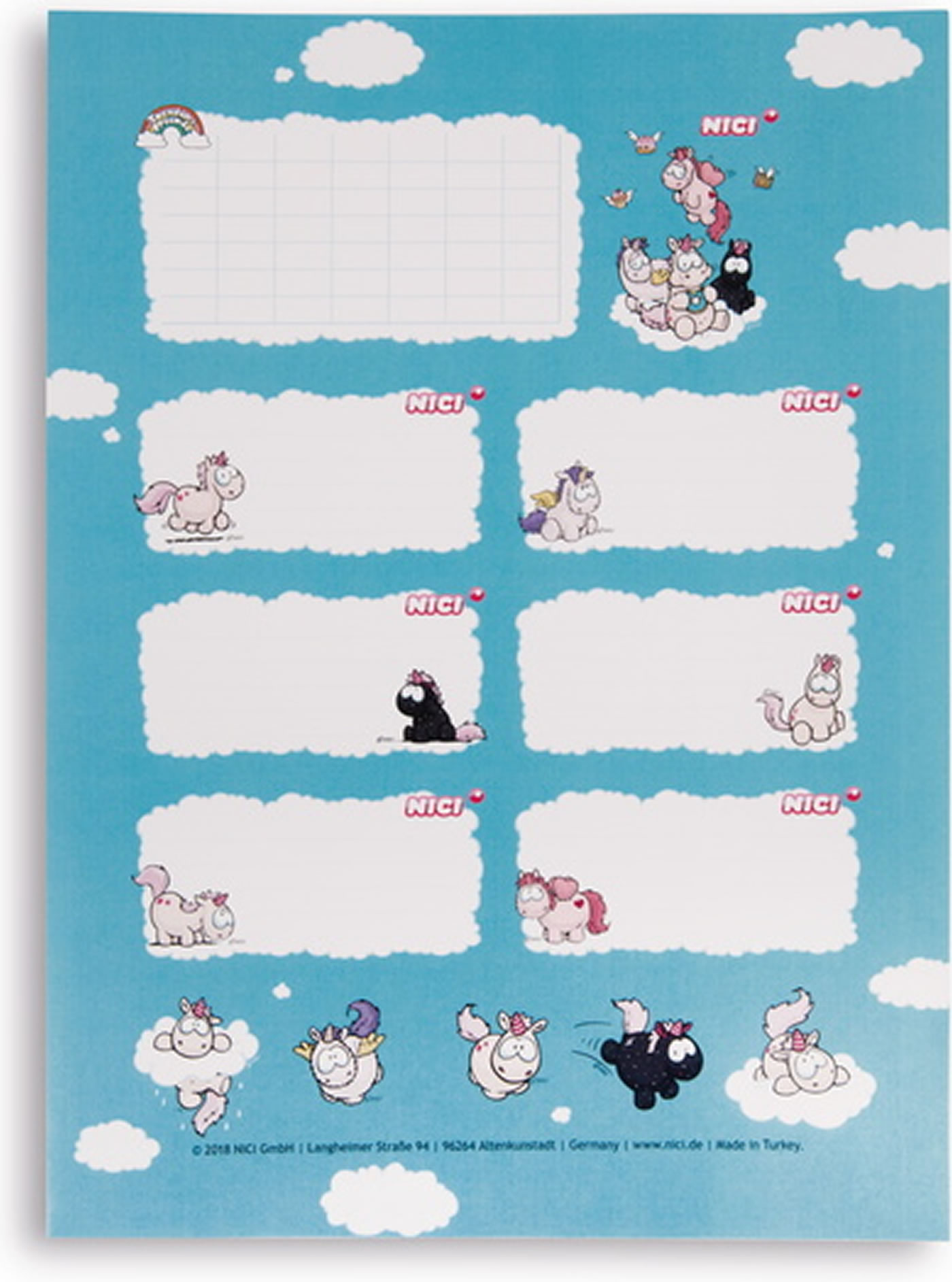 Nici Klebeetiketten / Sticker Einhorn Theodor & Friends kaufen | papiton.de