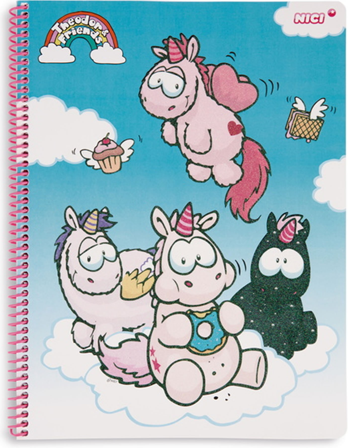 Nici cahier de notes DIN A4 Licorne Einhorn Theodor & Friends