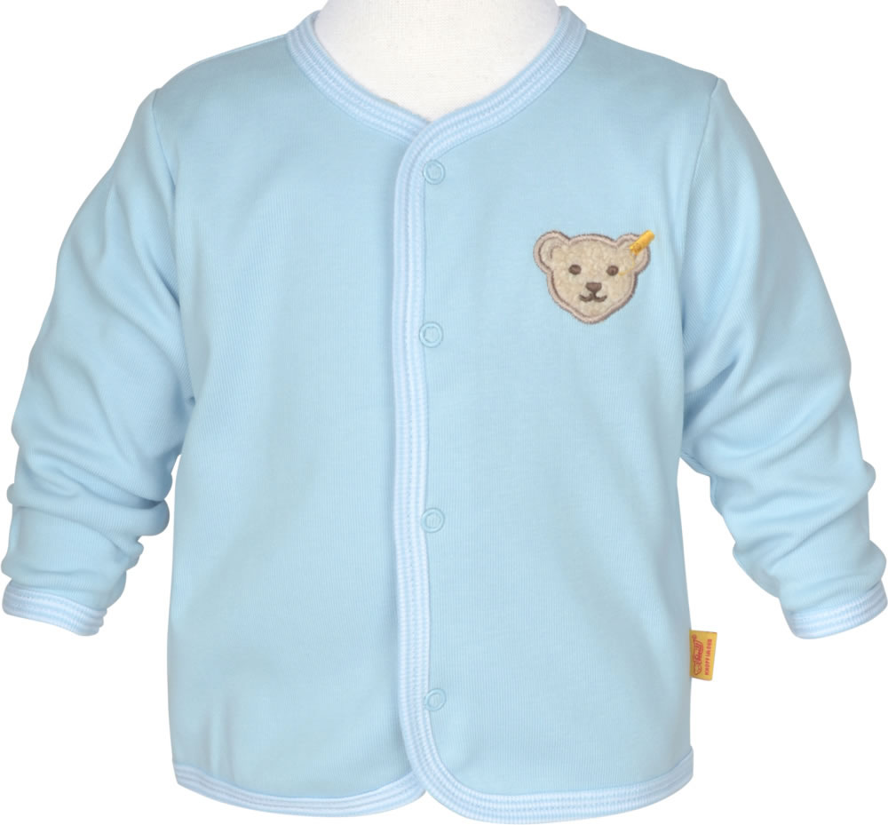 Steiff Baby-Jacke gestreifte Paspel BASIC baby blue 0006617-3023 kaufen ...