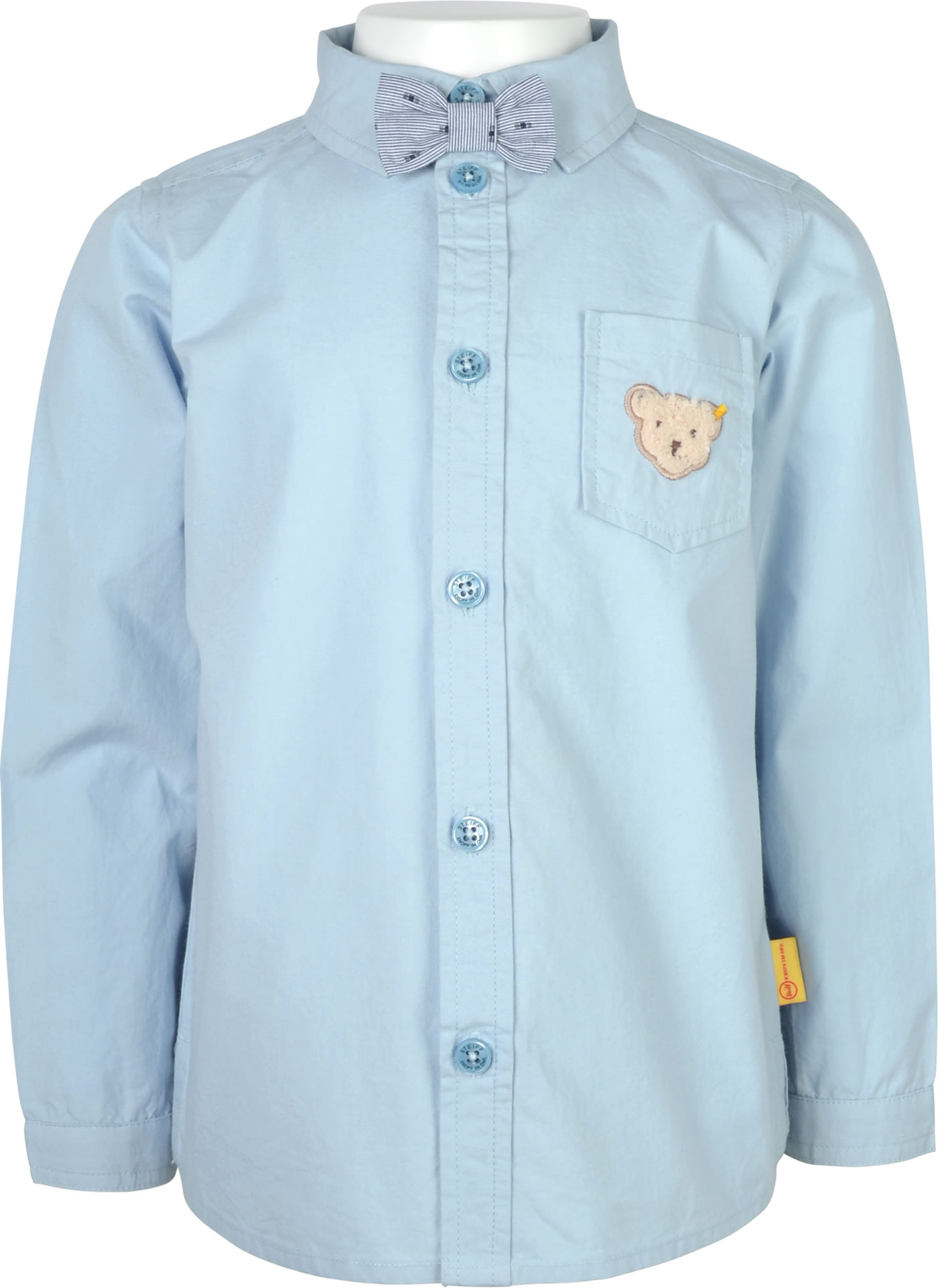 Steiff Hemd mit Fliege Langarm SPECIAL DAY Mini Boys kentucky blue ...