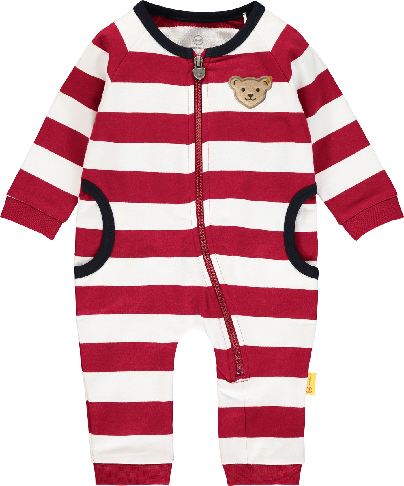 Steiff Strampler Langarm AHOI BABY Streifen tango red kaufen | papiton.de