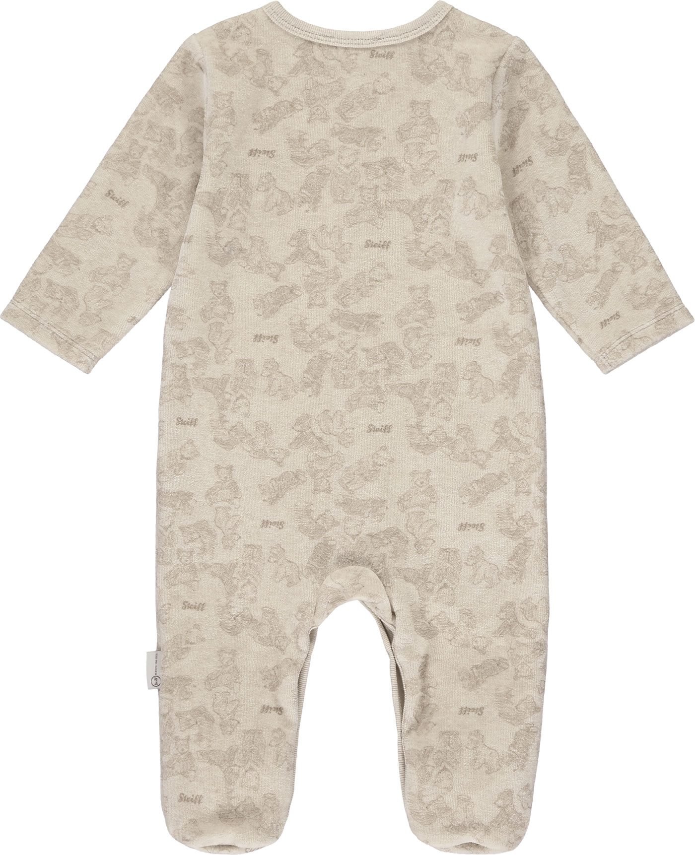 Steiff Strampler Langarm BEAR HUGS Velour sandshell kaufen | papiton.de