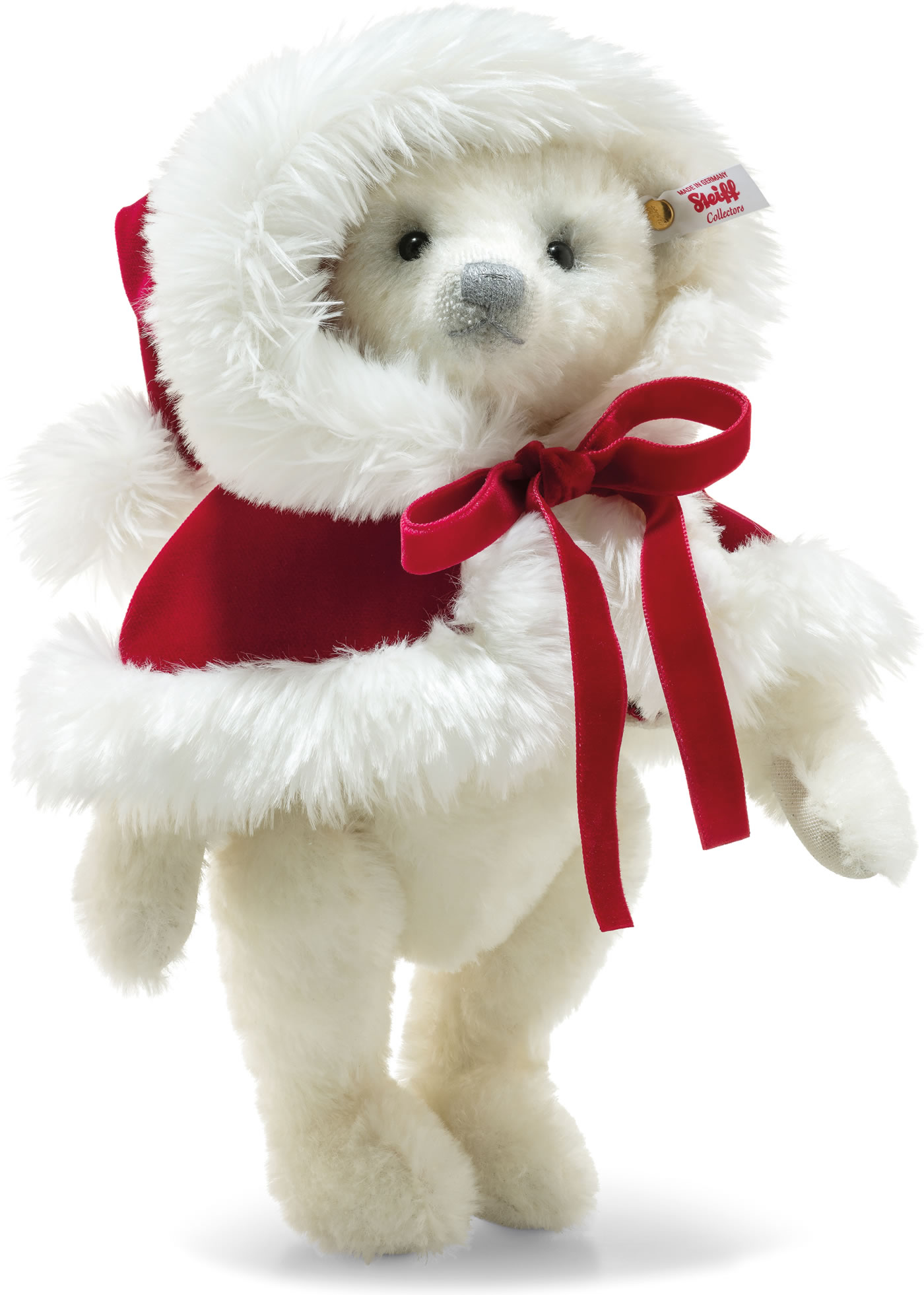 Steiff Weihnachtsteddybär Nicola 31 cm Mohair weiß 006890 kaufen ...