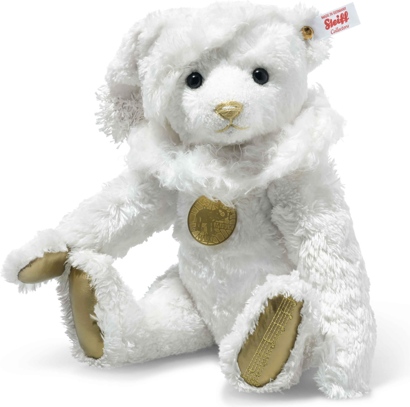 Steiff Weihnachtsteddybär White Christmas 30 cm Viskose weiss 007293 ...