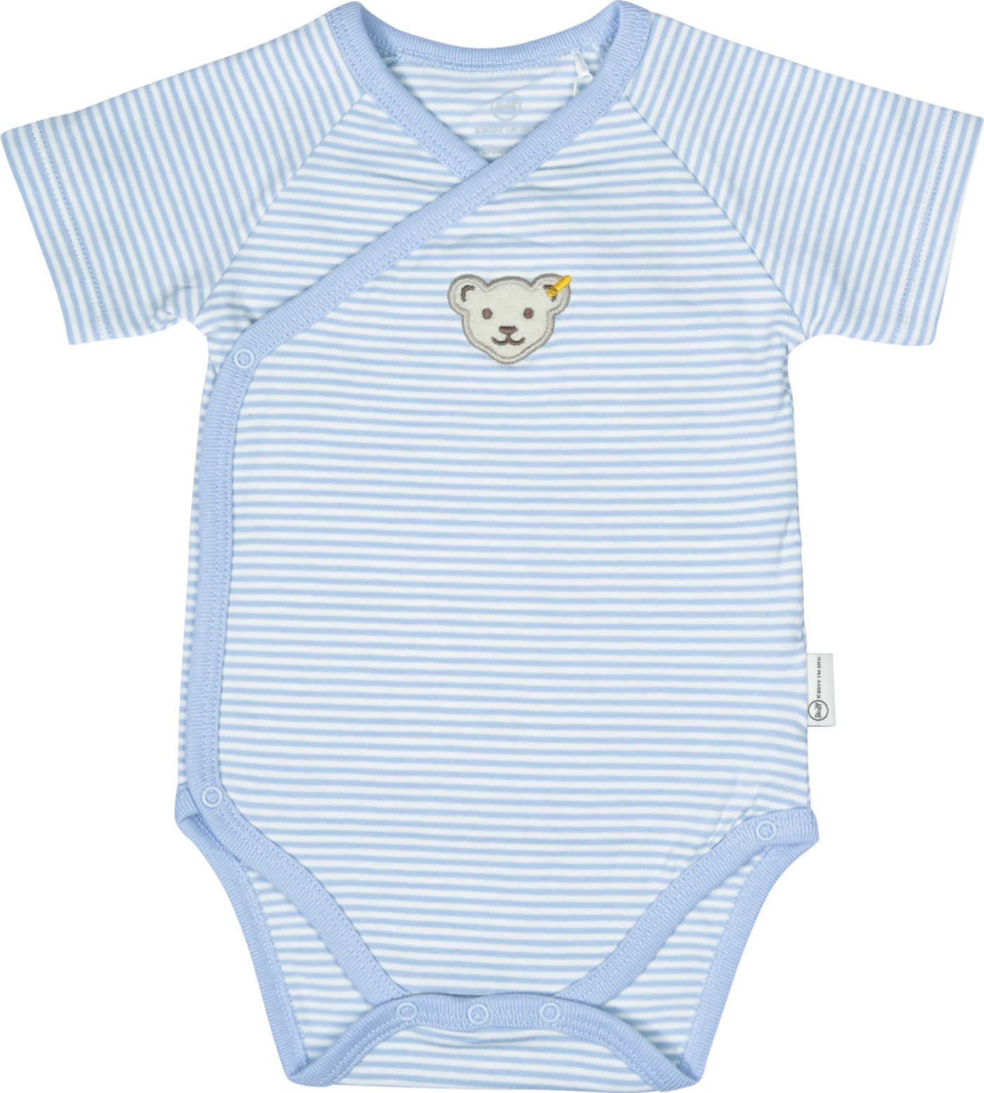 Steiff Wickelbody Kurzarm BABY UNISEX ORGANIC steiff baby blue kaufen ...