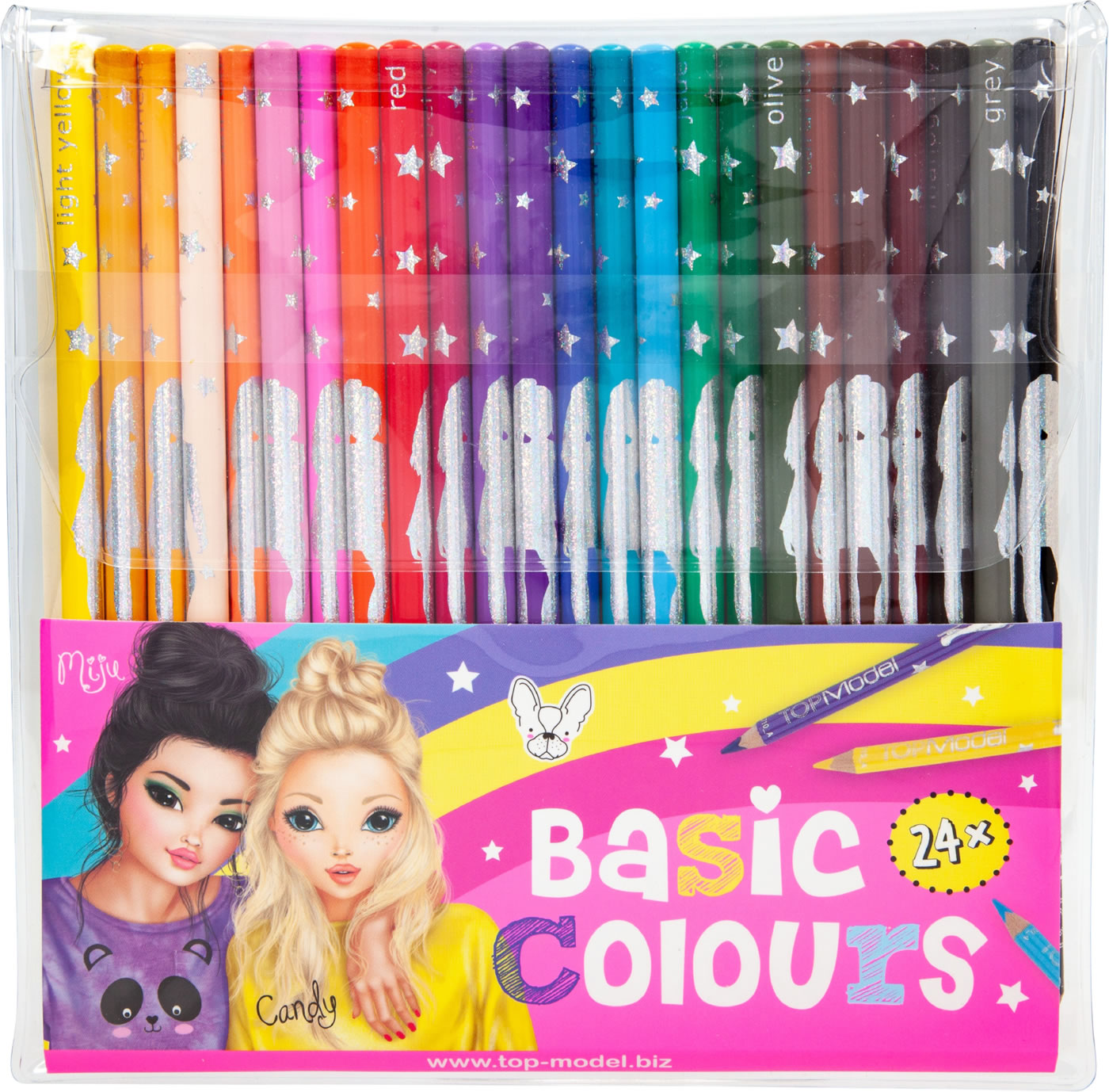 TOPModel Buntstift-Set Basic Colours 24 Grundfarben Miju und Candy 6710 ...