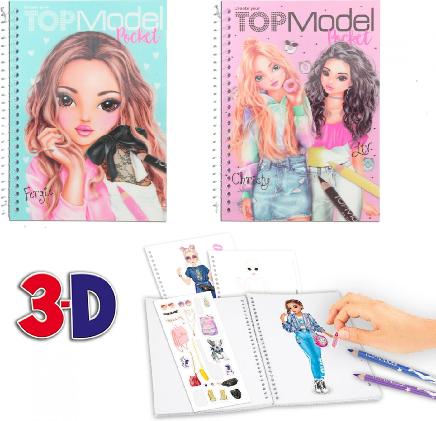 TOPModel Pocket Malbuch mit 3D Cover 7857/P kaufen | papiton.de