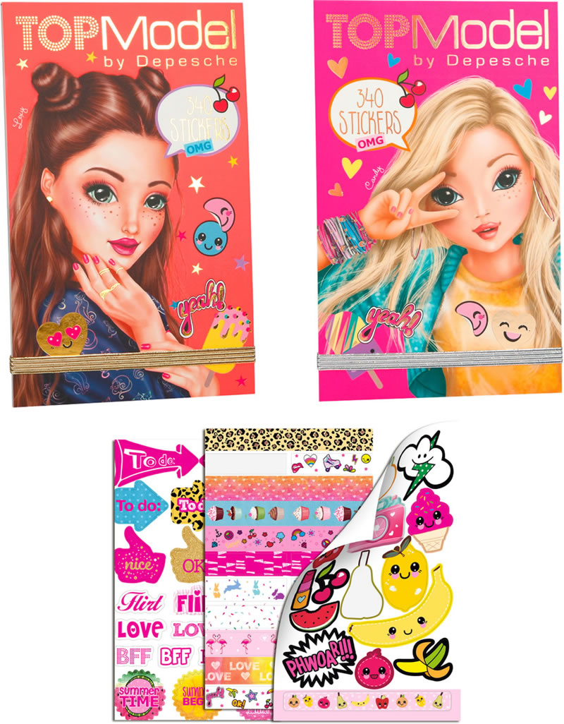 TOPModel Sticker book OMG shop online at Papiton.