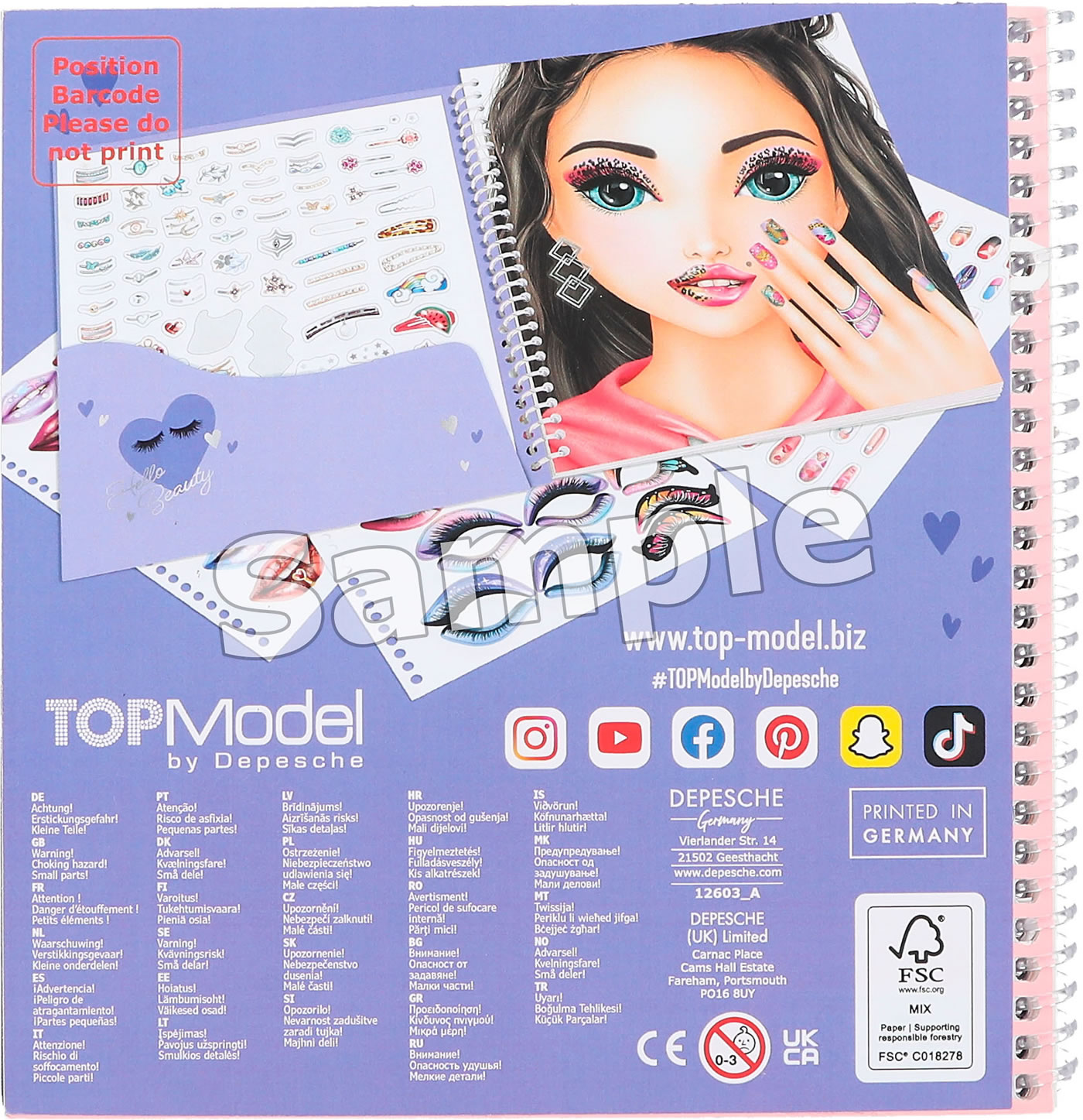 TOPModel Stickerbuch Dress me up Face BEAUTY GIRL 12603/A kaufen ...