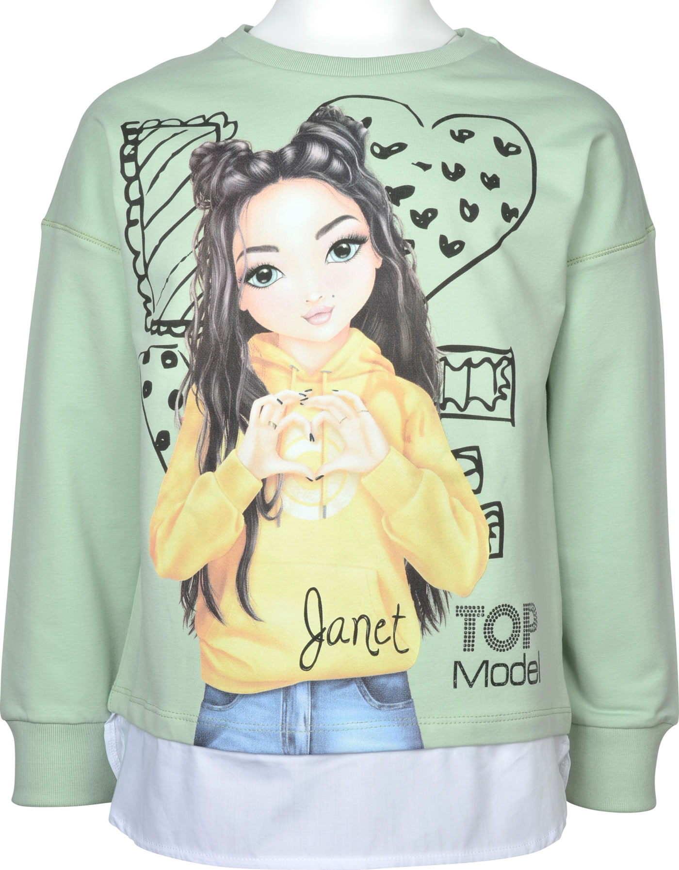 TOPModel Sweatshirt JANET cameo green shop online at Papiton.