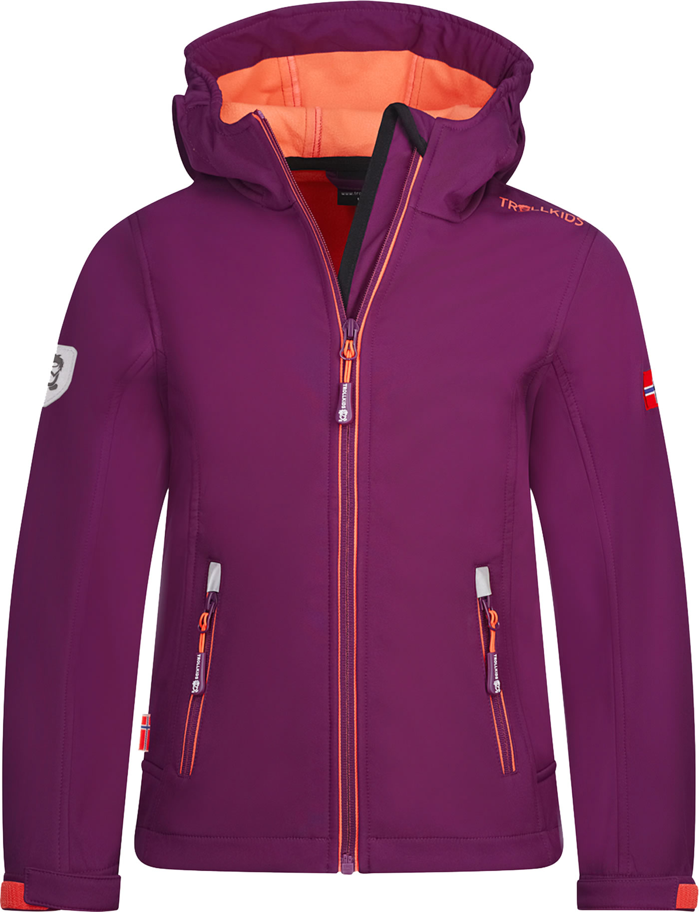 Trollkids Girls Softshell-Jacket TROLLFJORD mulberry/peach shop online ...