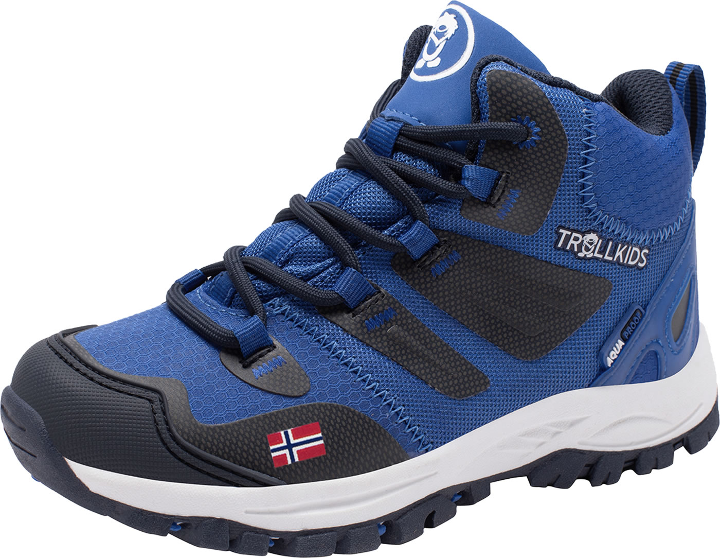 Trollkids Kids Wanderschuhe RONDANE HIKER MID glow blue/navy kaufen ...