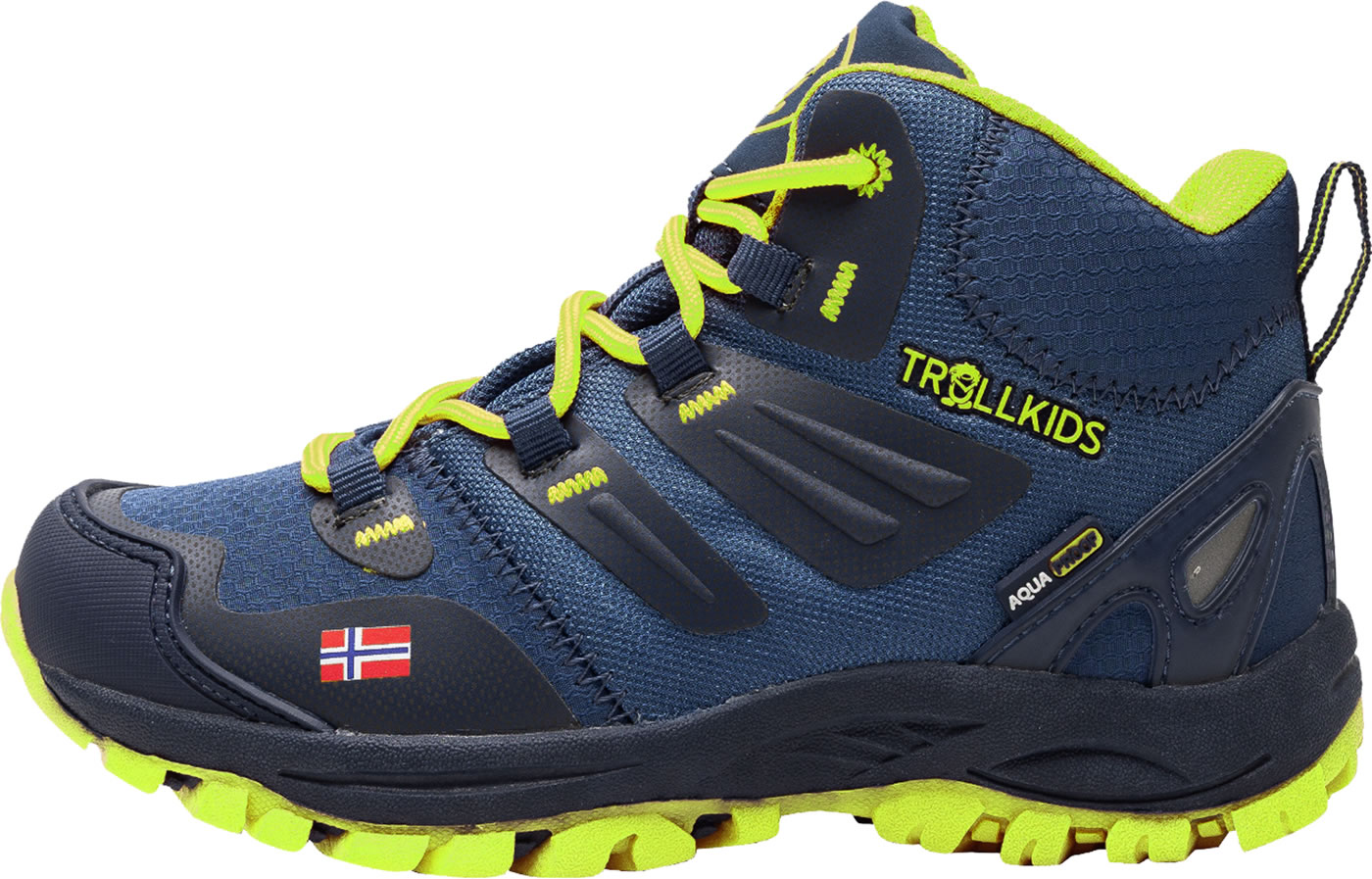 Trollkids Kids Wanderschuhe RONDANE HIKER MID navy/lime kaufen | papiton.de