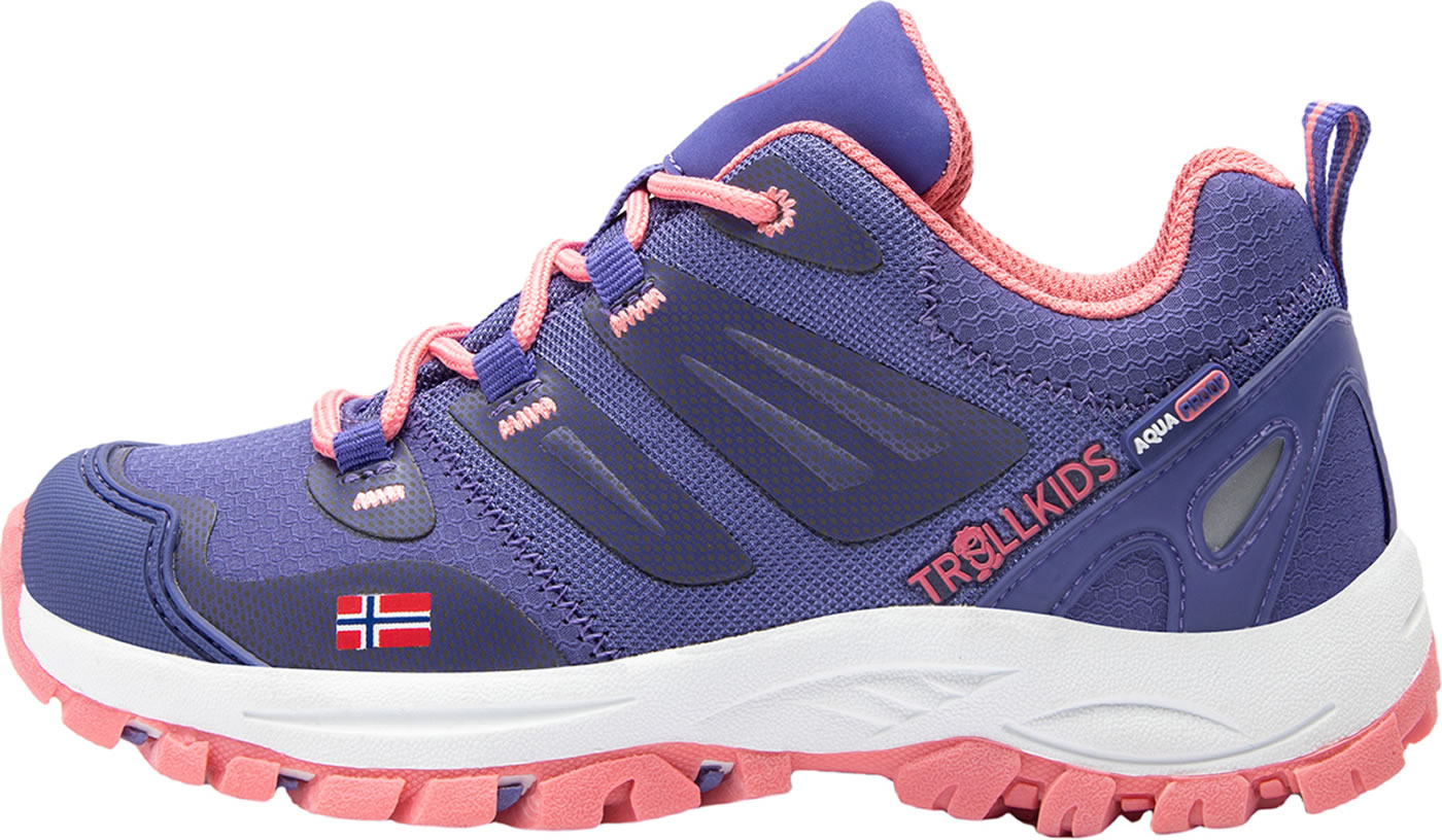 Trollkids Wanderschuhe KIDS RONDANE HIKER LOW dark purple/coral rose ...